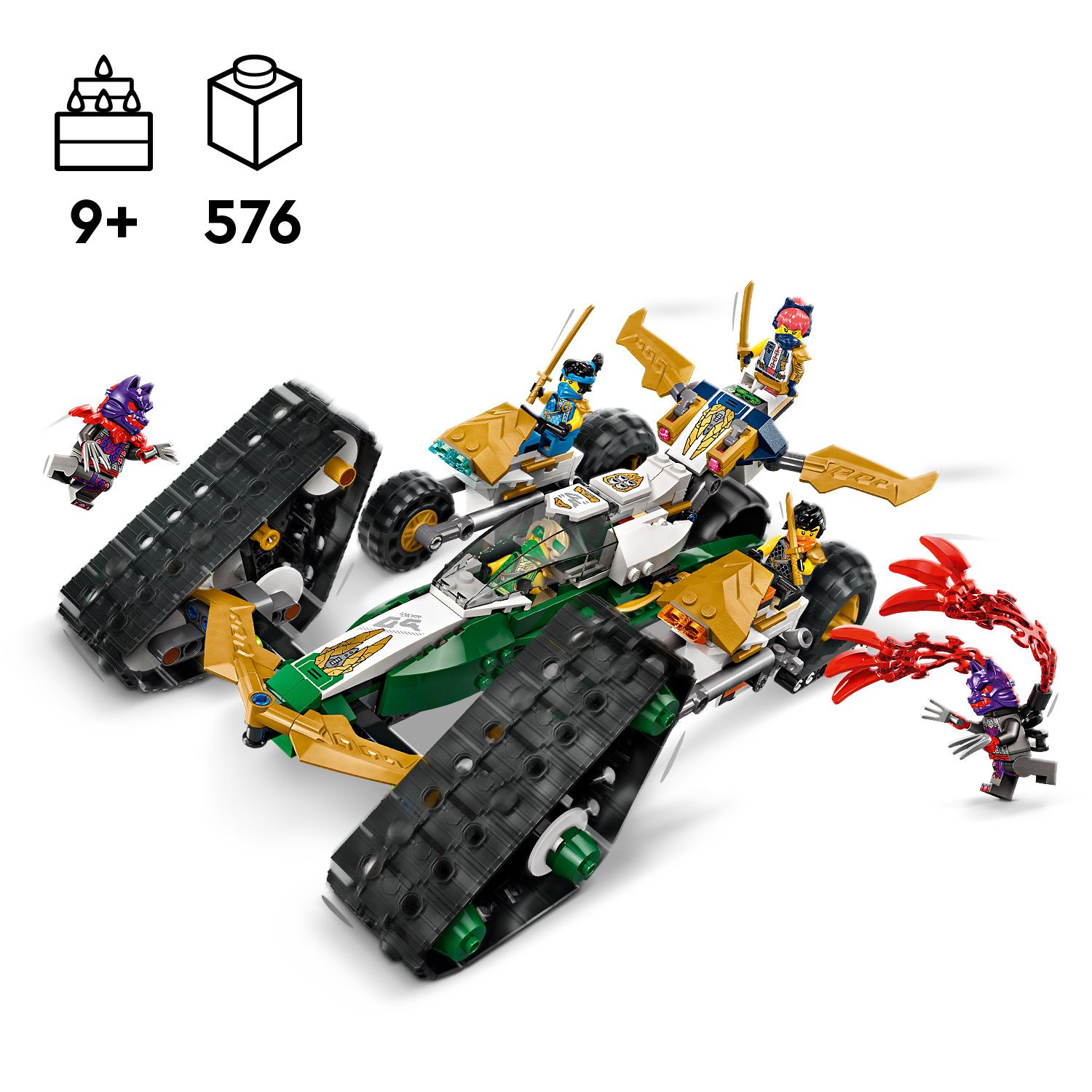 Jual LEGO Ninjago 71820 Ninja Team Combo Vehicle (576 Pieces) Ninja ...