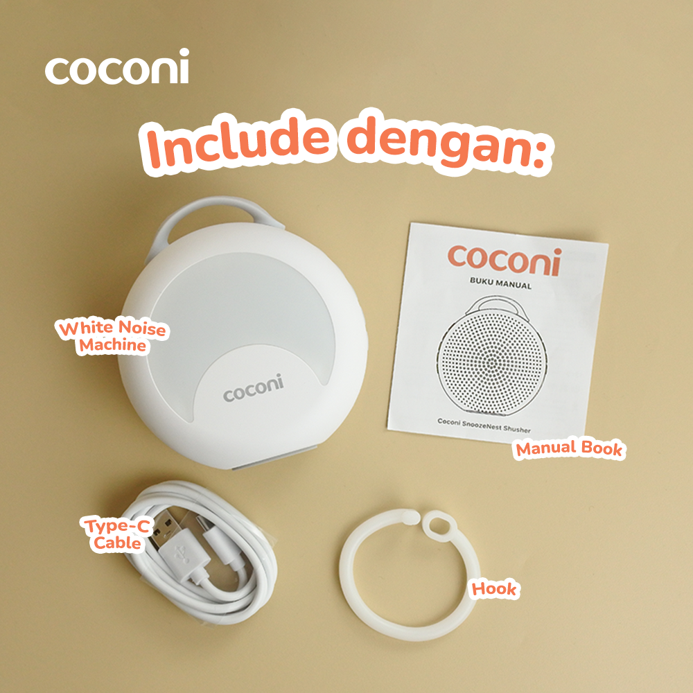 Jual COCONI SnoozeNest Baby Shusher with LED Lamp Portable | Alat Bantu ...