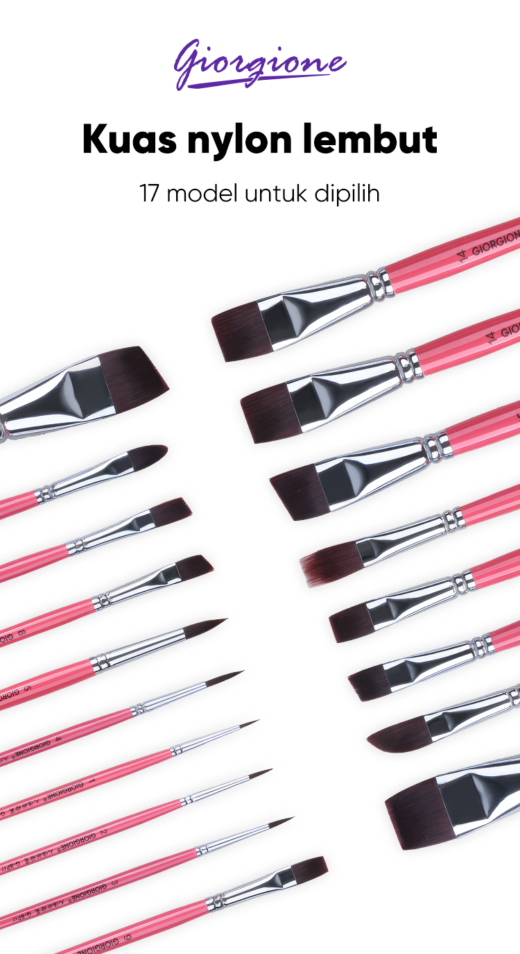 Jual Giorgione Body Painting Brush Pena Cat Tubuh Pink G-BP | Shopee ...
