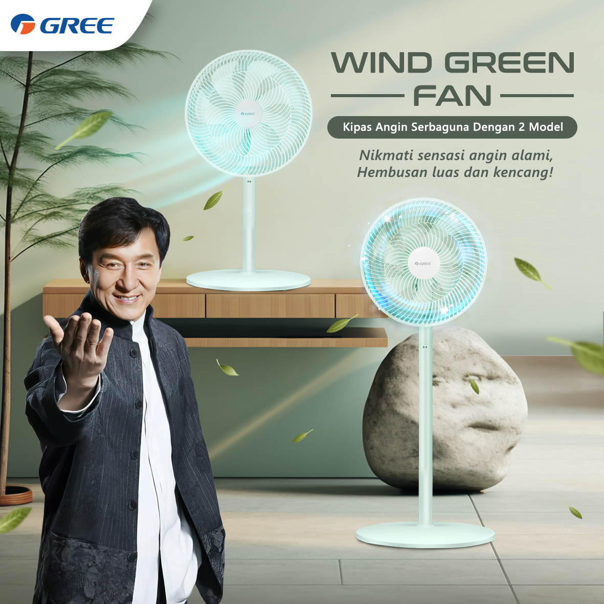 Jual [TERBARU] GREE Wind Green Fan - GCF-14iGN - Hijau | Shopee Indonesia