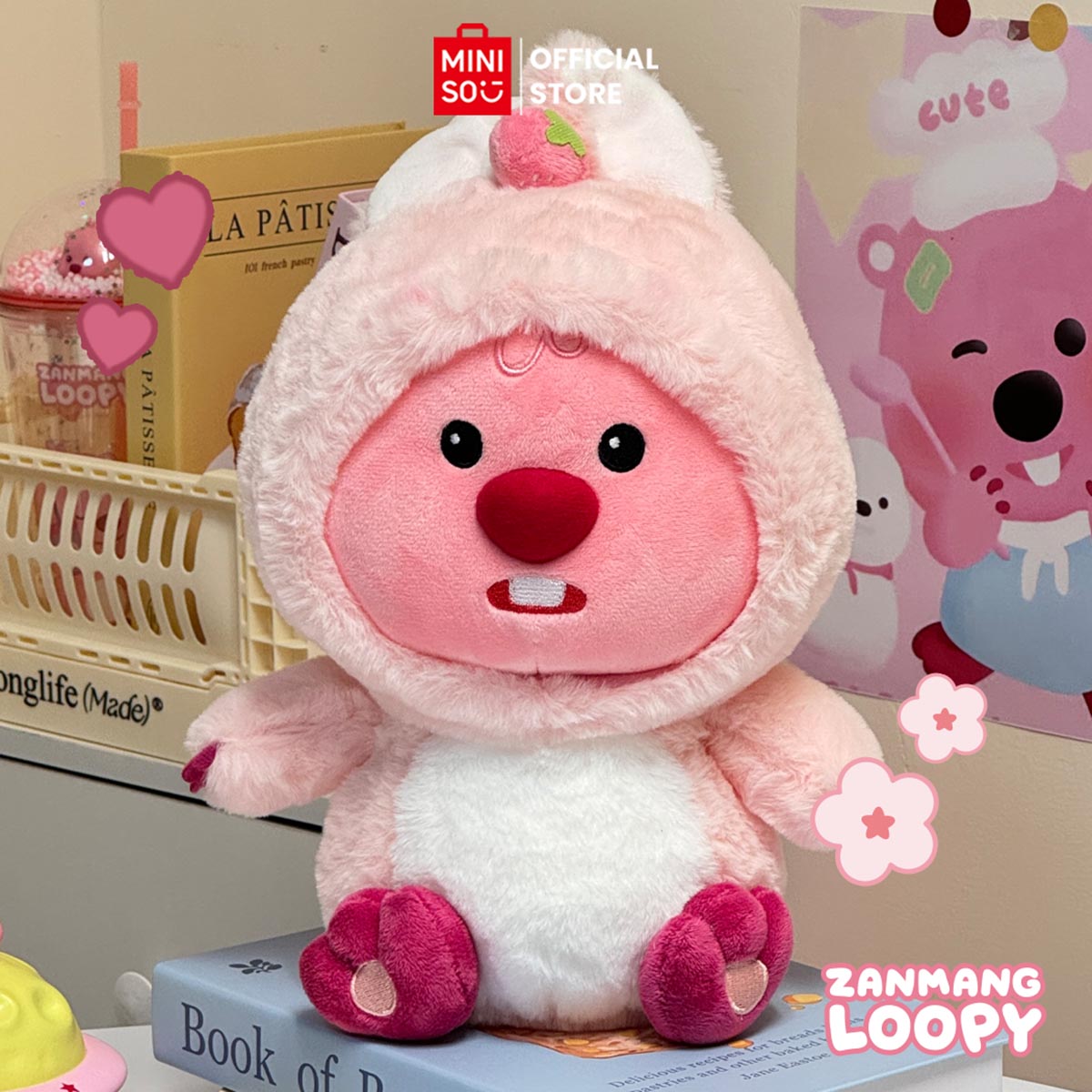Jual Miniso x ZANMANG Loopy Collection Plush Toy Mainan Mewah 10in ...