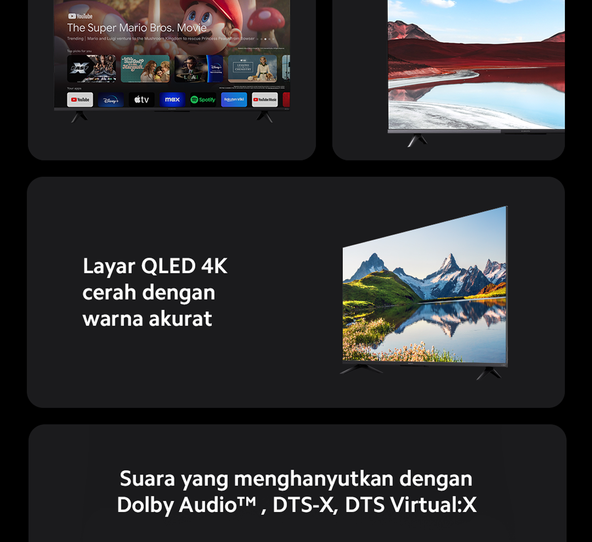 Jual Xiaomi Google TV A Pro 43 2025 | Layar QLED 4K UHD | Dolby DTS ...