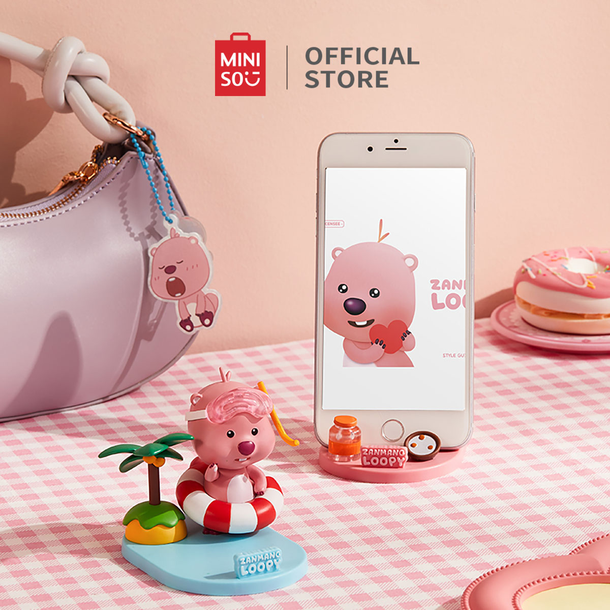 Jual Miniso x ZANMANG Loopy Collection Phone Holder Bentuk Lucu Loopy ...