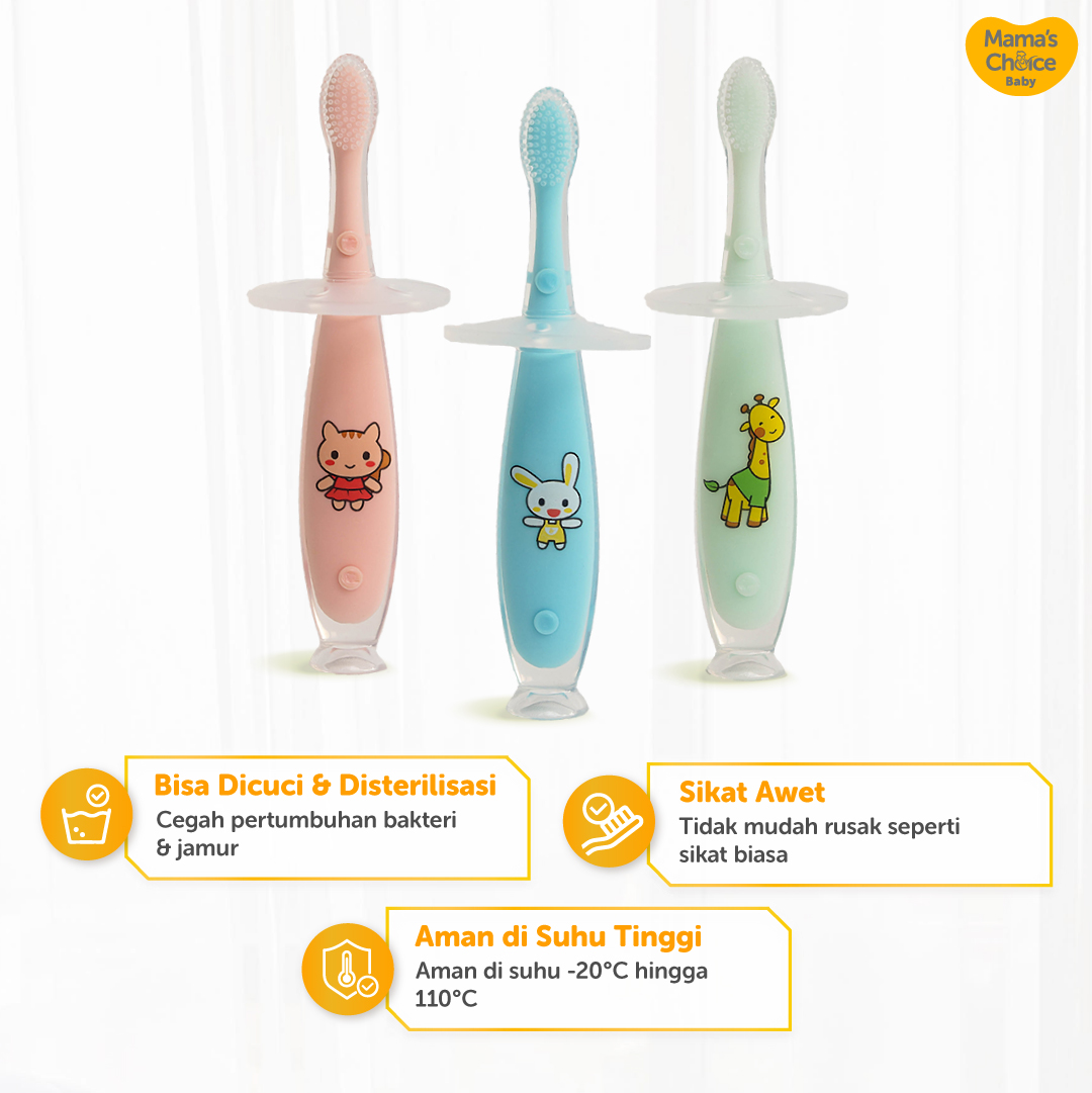 Jual Pasta Gigi Anak + Sikat Gigi Bayi 0+ Bulan | Mama's Choice Baby ...