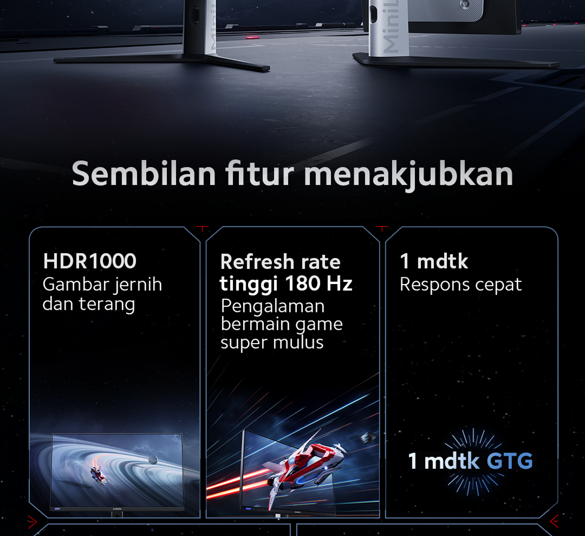 Jual Xiaomi Mini LED Gaming Monitor G Pro 27i | Mini LED 1152-Zona ...