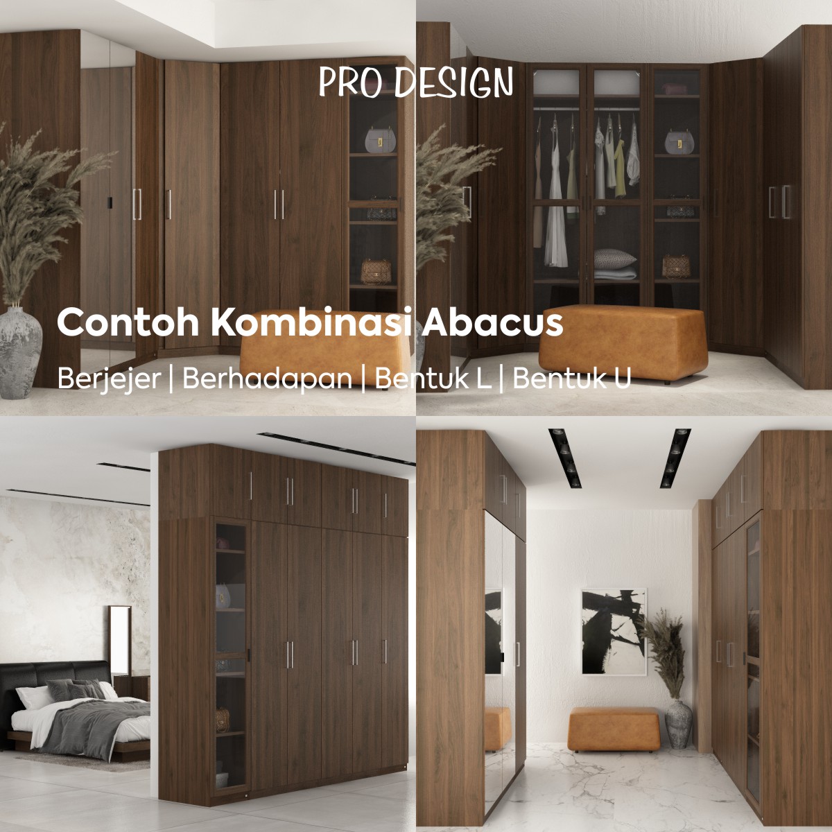 Jual Pro Design Abacus Lemari Modular / Lemari Custom Part 2 (Rak ...