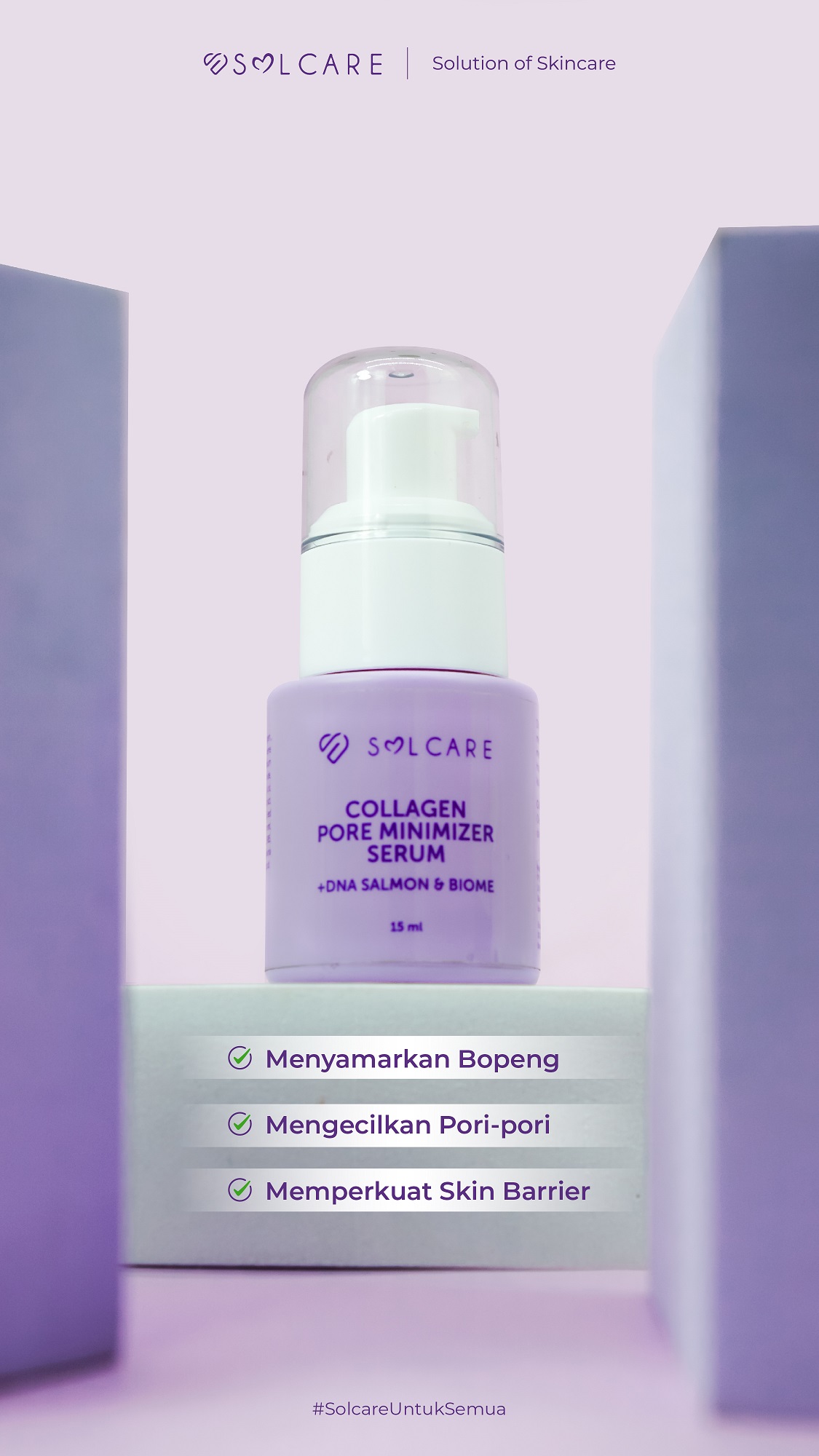 Jual BELI 1 FREE 9 Solcare Collagen Pore Minimizer Serum + DNA Salmon ...