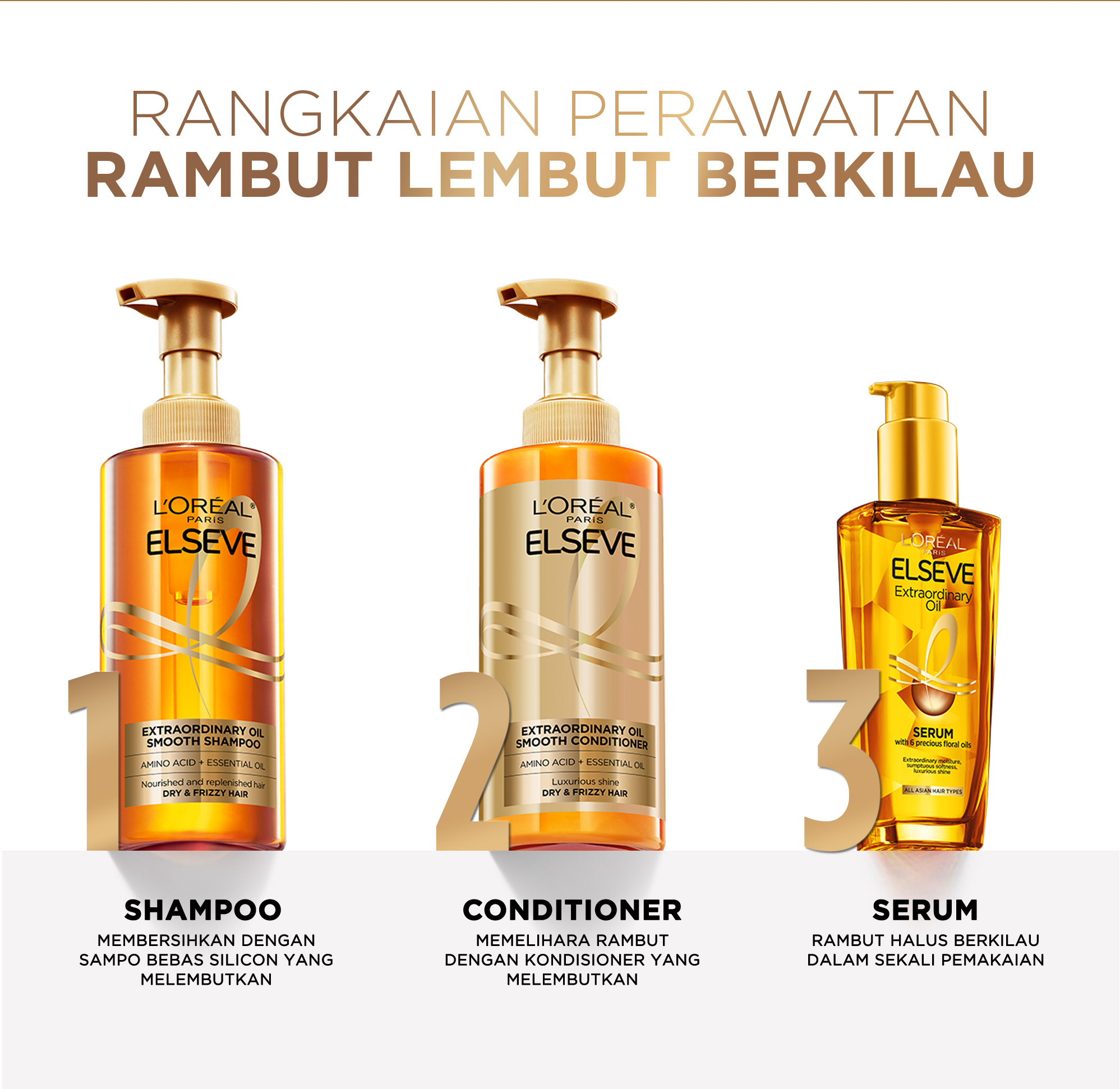 Jual L'Oreal Paris Elseve Extraordinary Oil Gold Hair Treatment Serum ...