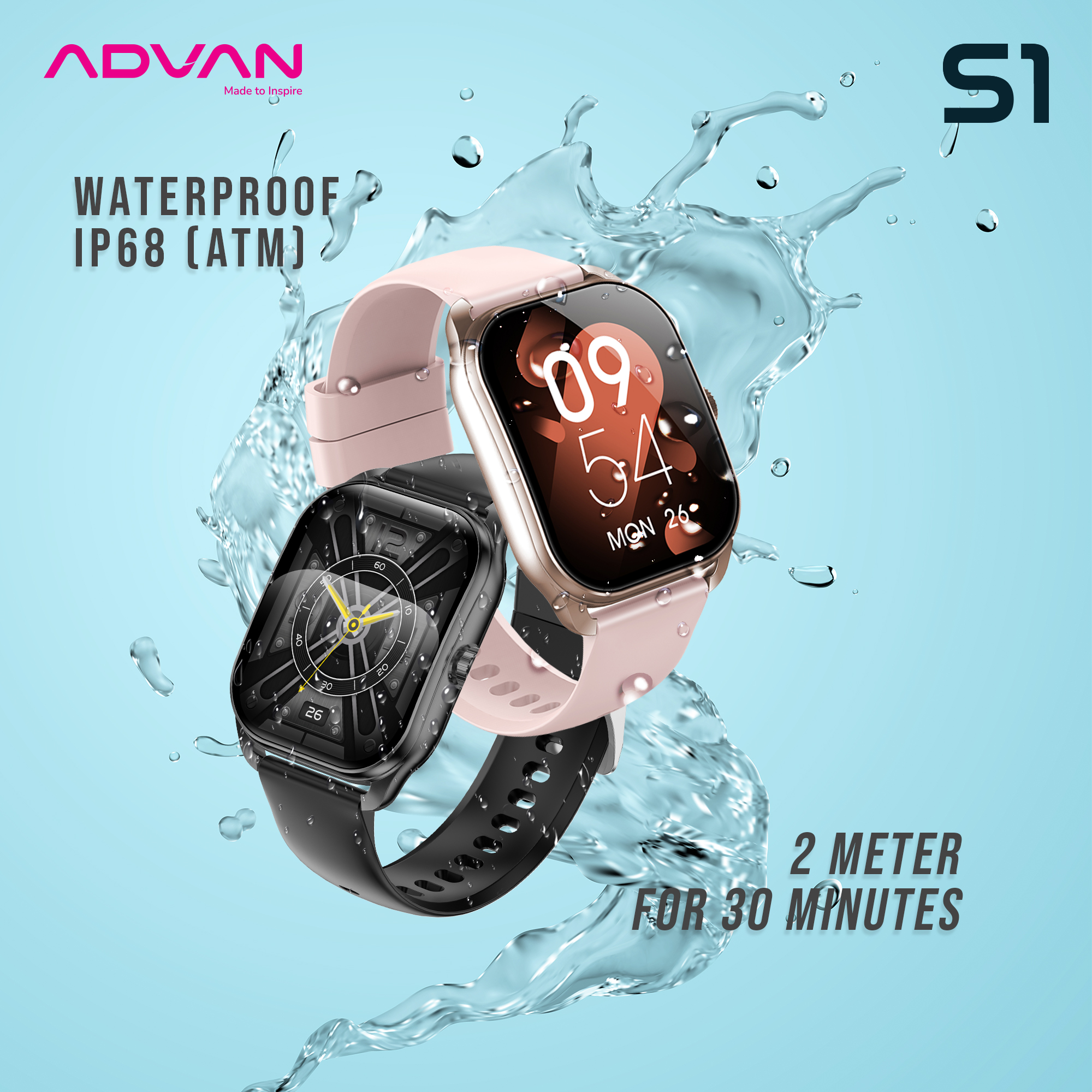 Jual [PROMO SPECIAL] ADVAN Smartwatch S1| IPS 2.01” Curve Display | Ai ...