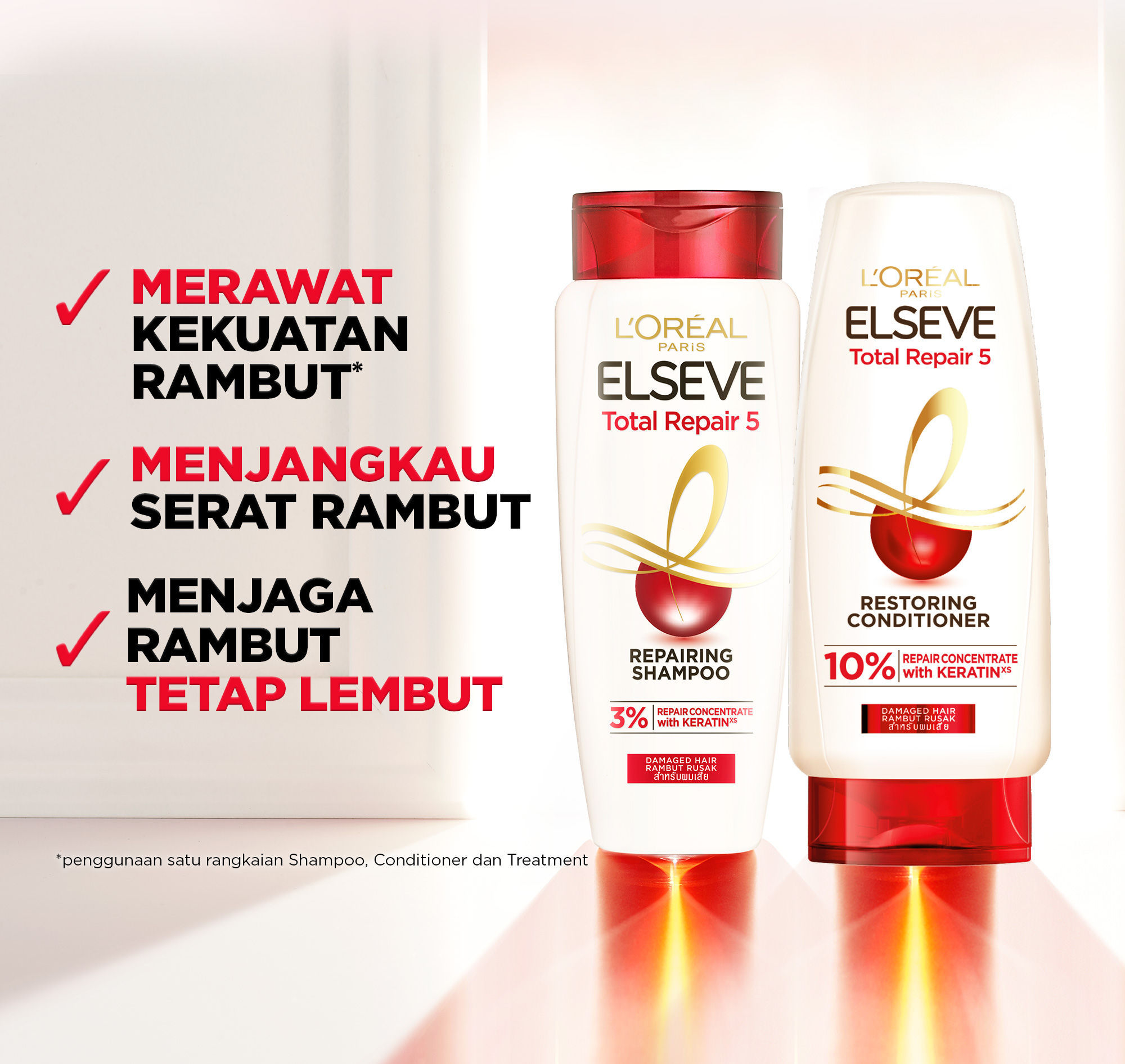 Jual [PAKET HEMAT ISI 2] L'Oreal Paris Elseve Total Repair 5 Shampoo ...
