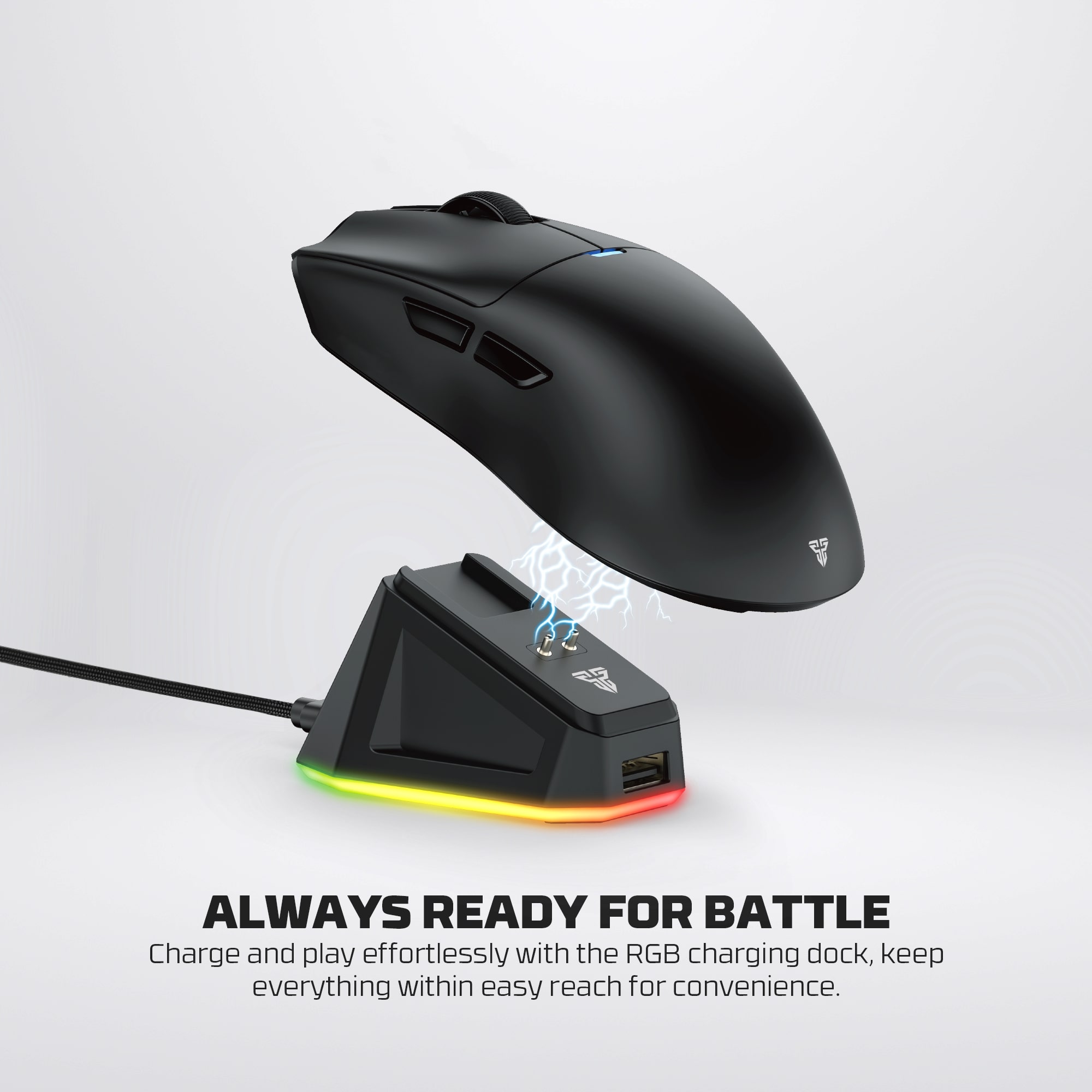 Jual Fantech TANTO E WG13E Mouse Gaming Wireless Rechargeable PIXART ...