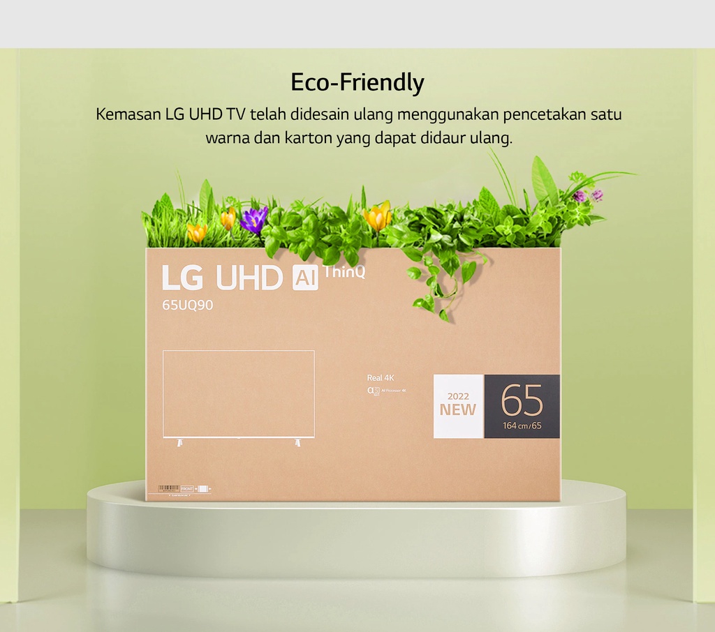 Jual LG Televisi / SMART TV UHD 4K 55" - 60Hz Dengan AI ThinQ HDR10 ...