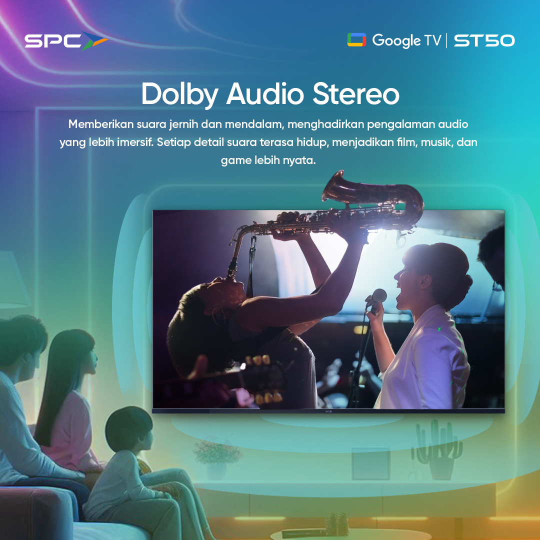Jual SPC Smart TV 50 inch - ST50 Google TV 4K UHD | Dolby Audio ...