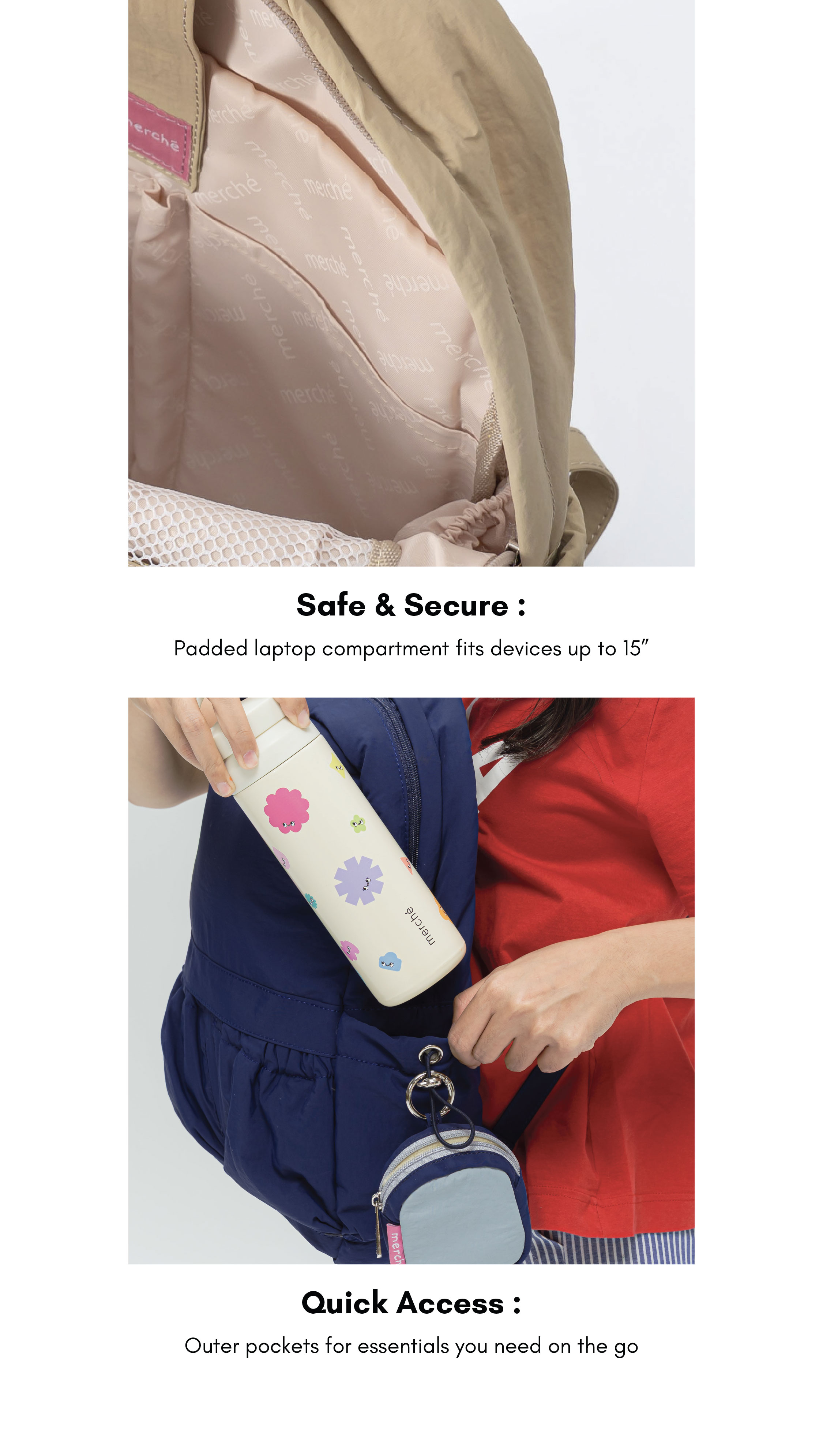 Jual Merche Tas Ransel Wanita Bona | Shopee Indonesia