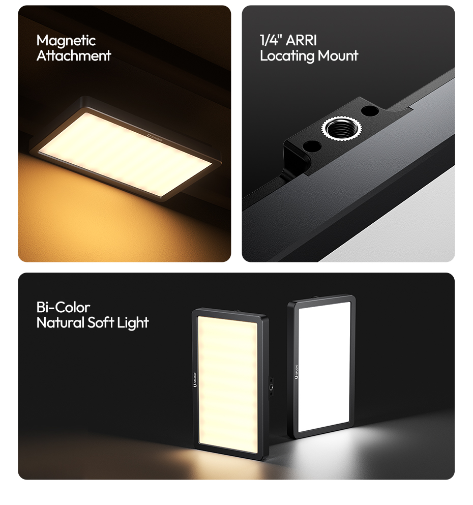 Jual Ulanzi K6500 Magnetic Bluetooth LED Panel Camera Studio Video ...