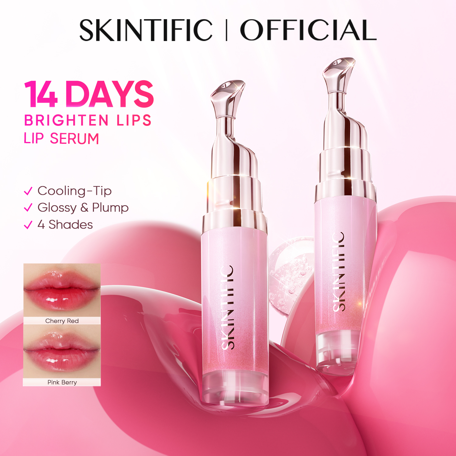 Jual [New Launch]SKINTIFlC - Brightening Lip Serum tinted lip balm lip ...