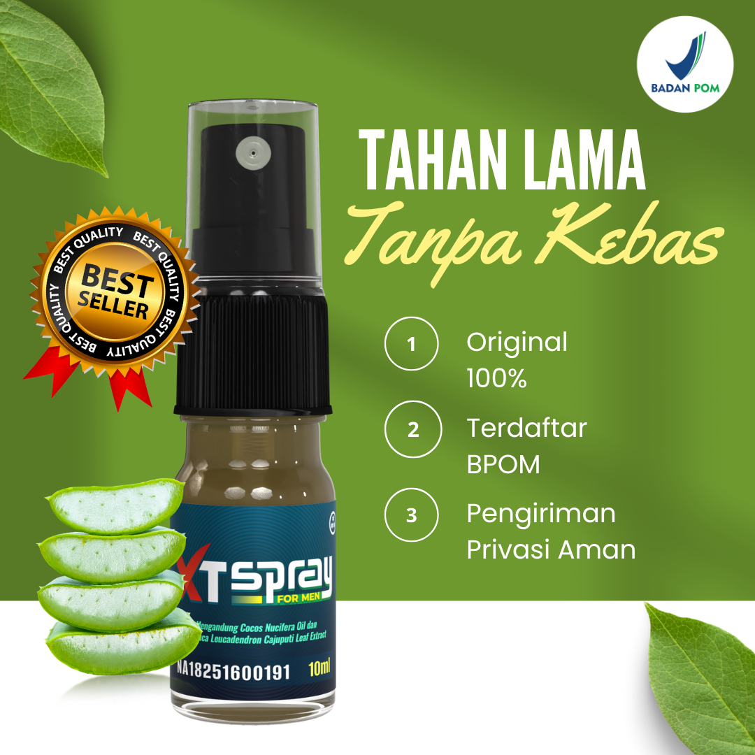 Jual XT Spray obat kuat Pria Tahan lama pria Original herbal oles BPOM | Shopee Indonesia