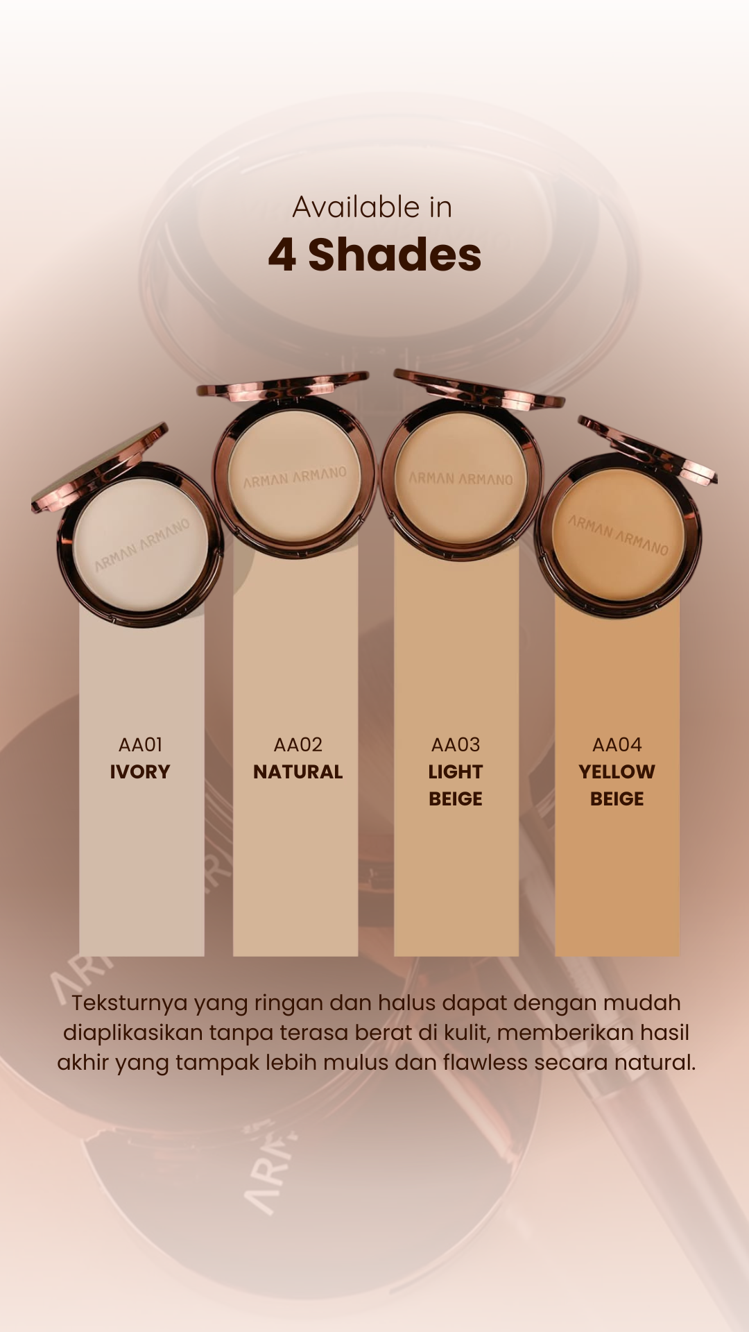 Jual ARMAN ARMANO COMPACT POWDER FOUNDATION | Shopee Indonesia