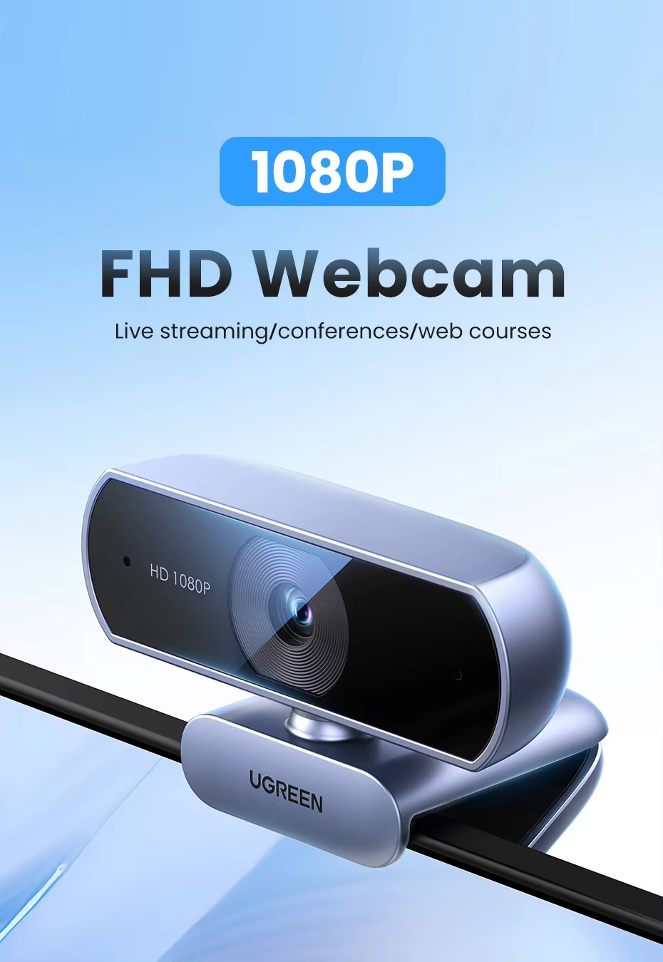 Jual UGREEN Webcam 2K Full HD Resolution 30fps/1080P 60fps Built in ...