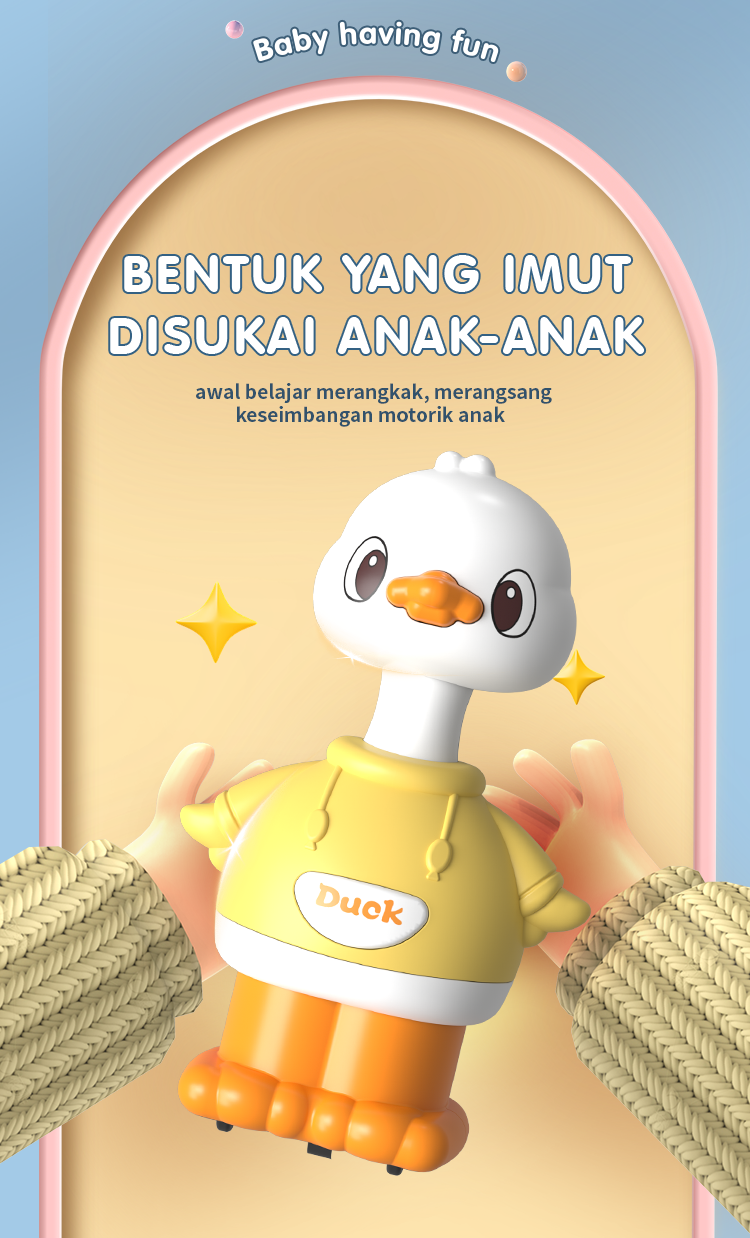 Jual Habibi Mainan Bebek Kuning, Tekan & Langsung Jalan, Kepala ...