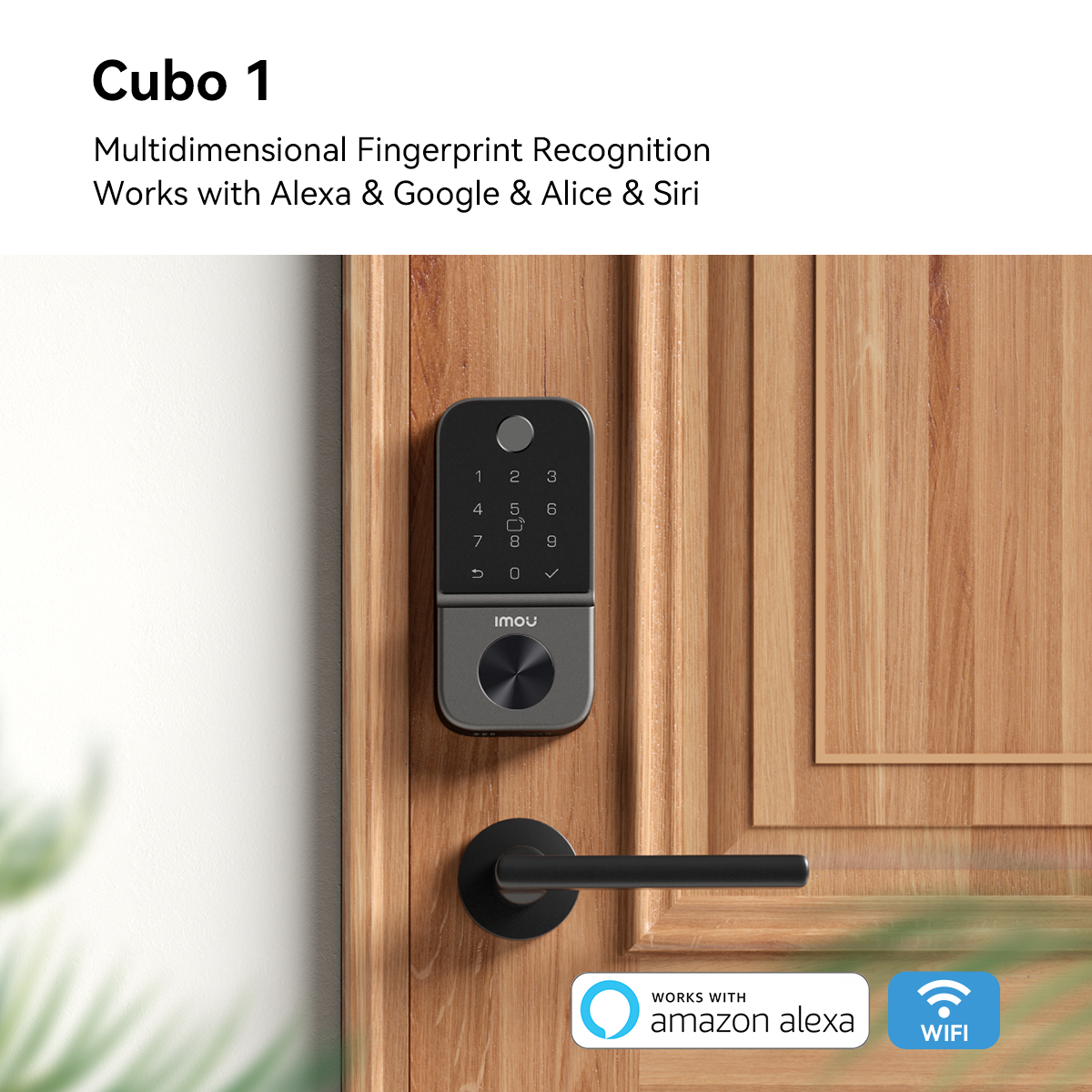 Jual IMOU Cubo 1 Smart Home Security Door Lock Fingerprint PIN Wi-Fi ...