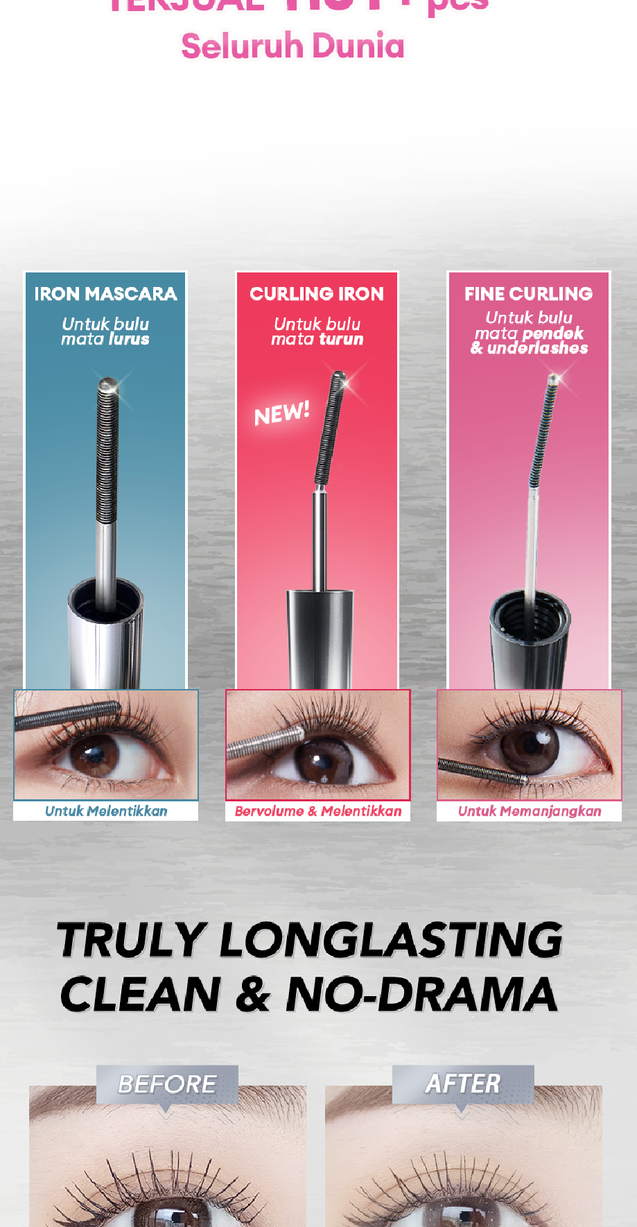 Jual (BARU!) Judydoll Iron Mascara Viral (Maskara Besi Waterproof ...