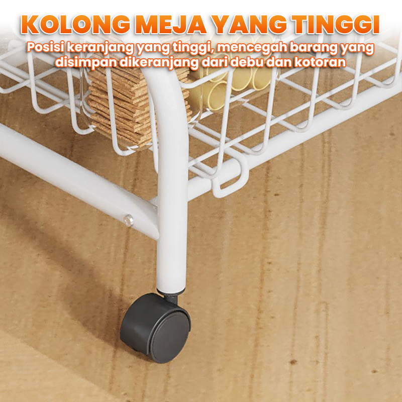 Jual Meja Roda Troli Serbaguna Meja Kayu – Rak Buku / Meja Samping Sofa ...