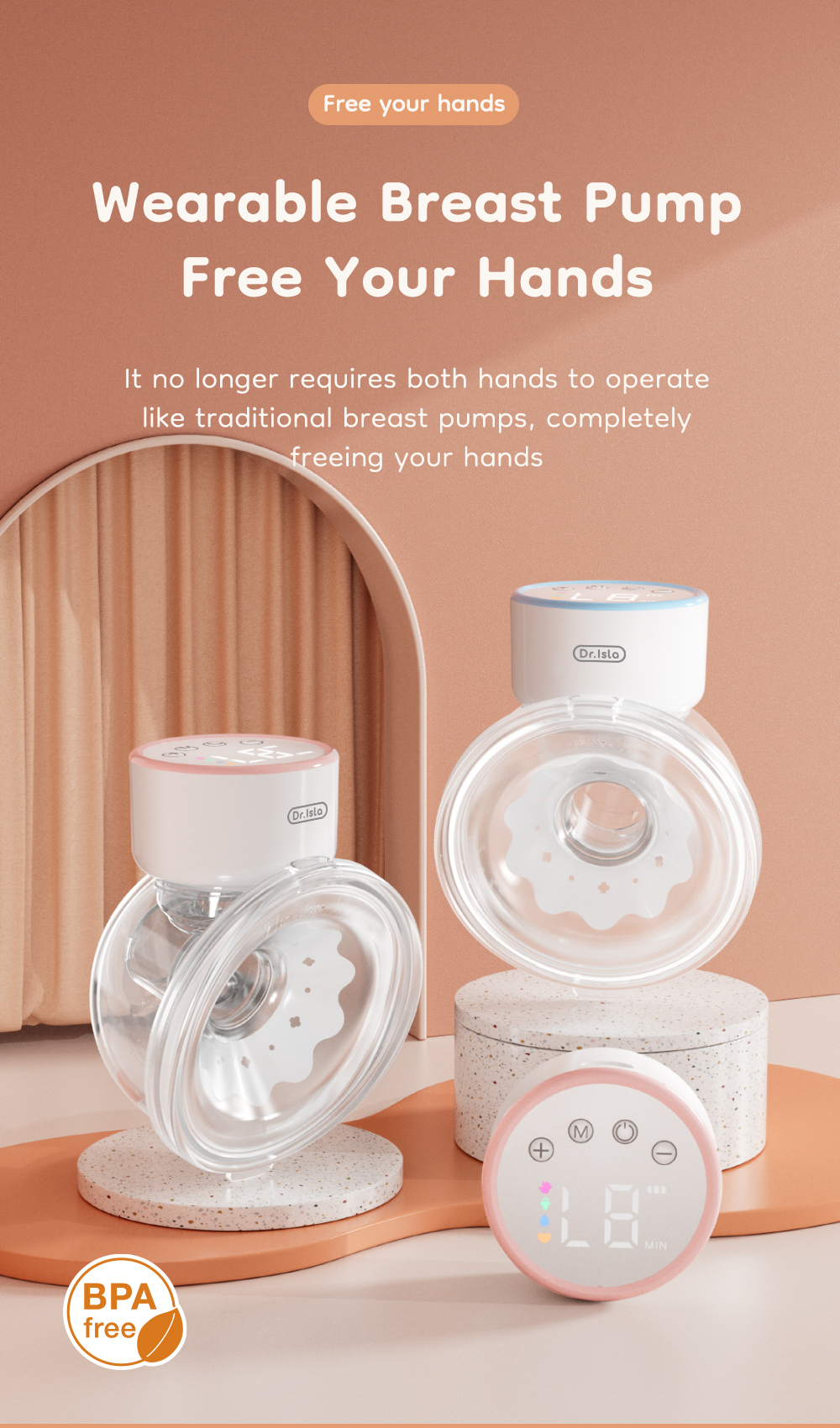 Jual Dr.isla Pompa Asi Elektrik Handsfree 19mm 24mm 27mm（Ibu Baru ...