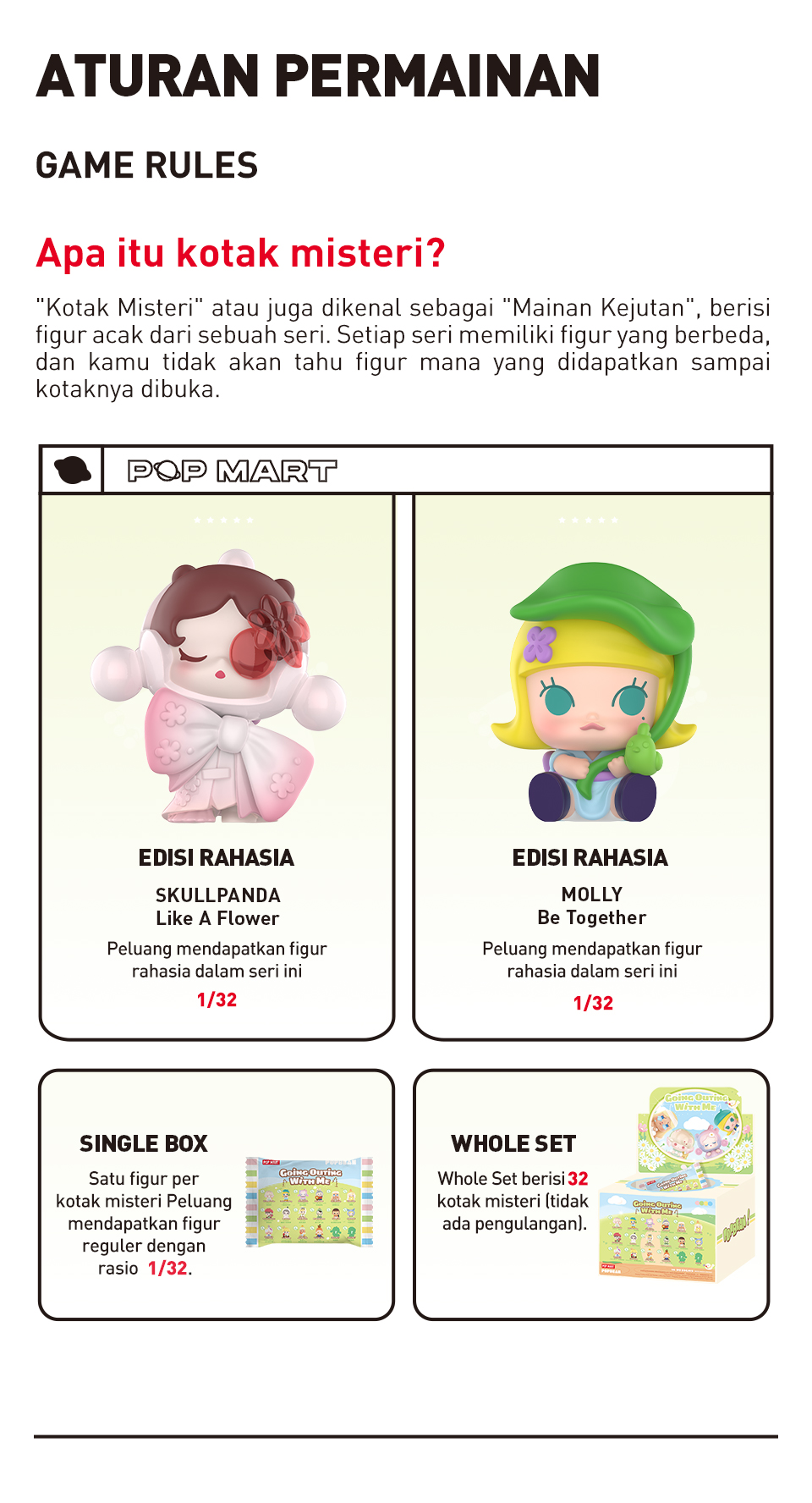 Jual POP MART POP BEAN Going Outing With Me Series (1 Pcs Per Pack ...