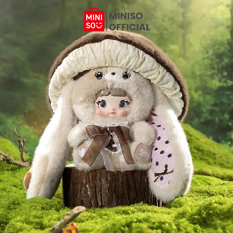 Jual MINISO Nommi 400% V2 Mushroom Hat Series Vinyl Blindbox Boneka ...