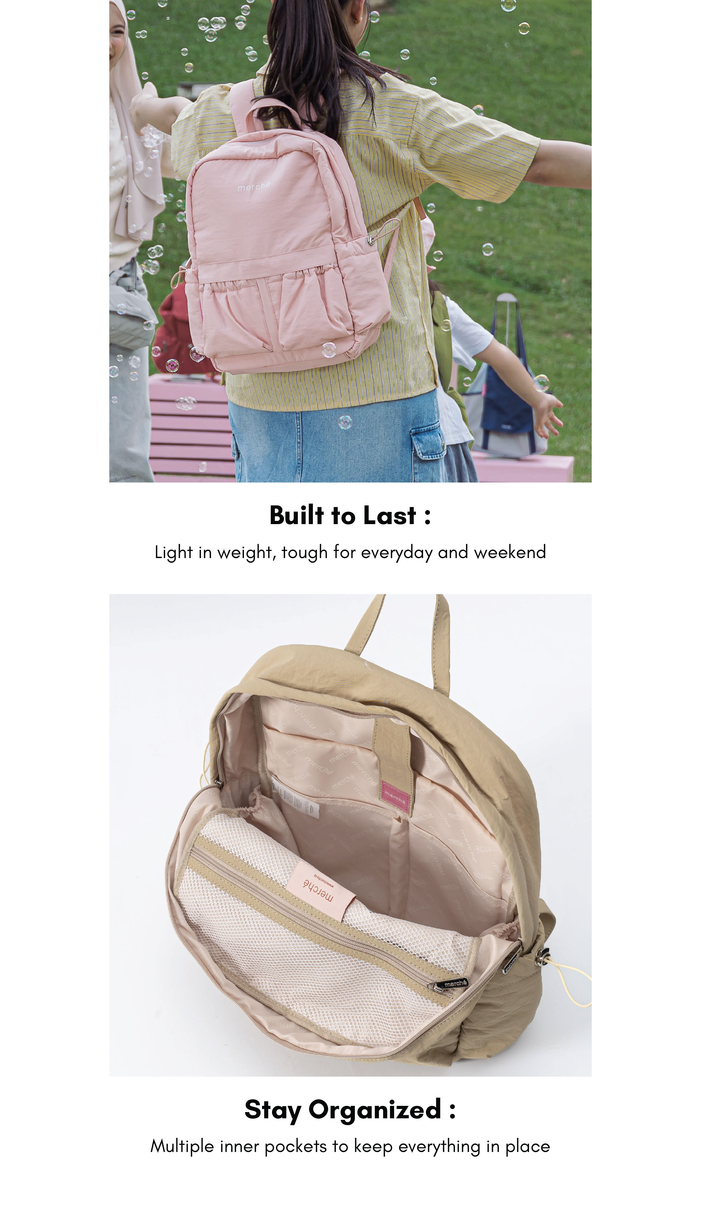 Jual Merche Tas Ransel Wanita Bona | Shopee Indonesia