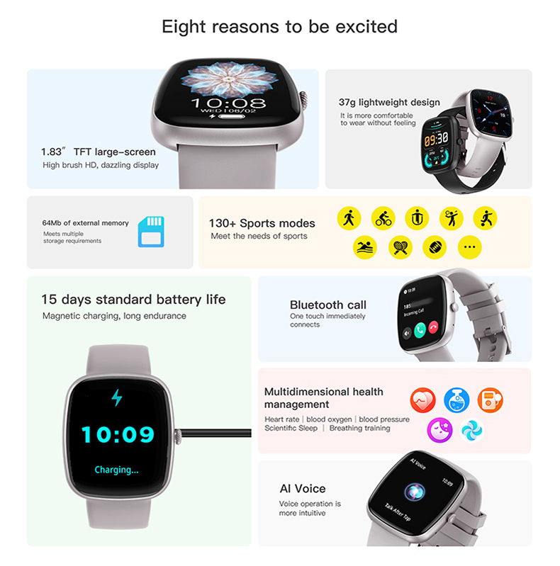 Jual SKMEI Smartwatch B510 Jam Tangan Smartwatch Support Strava IP67 ...