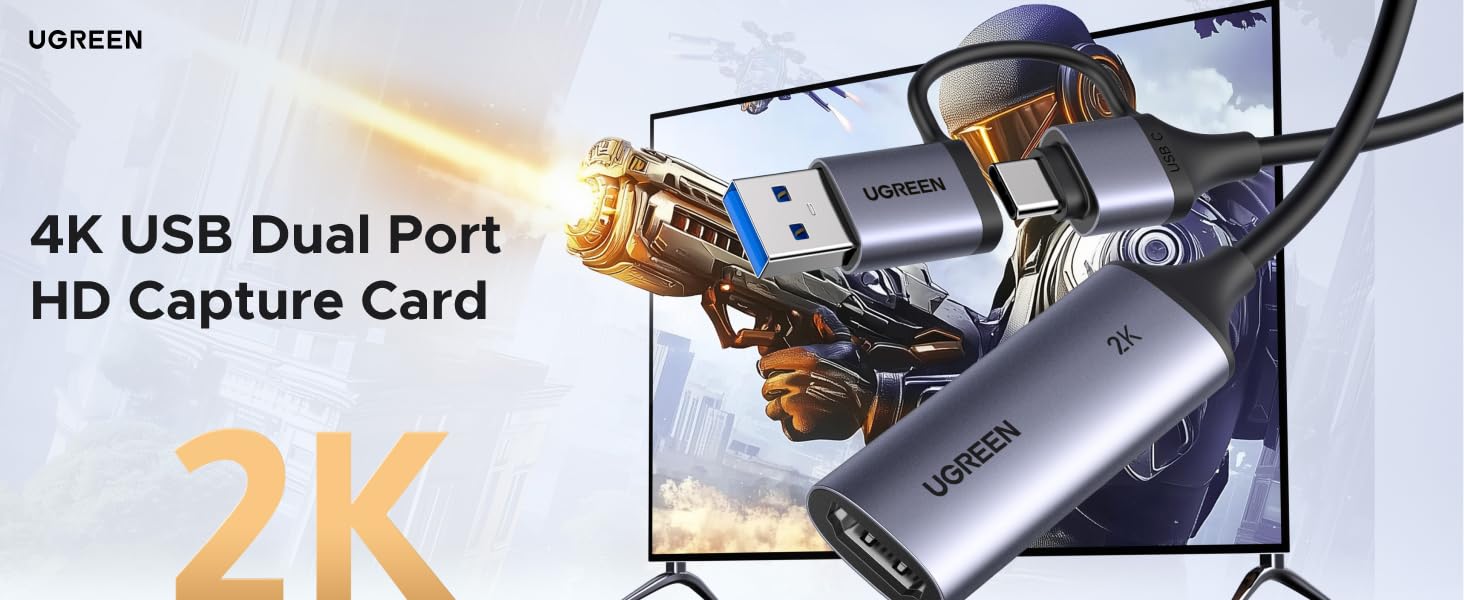 Jual UGREEN Video Capture Card HDMI to USB 3.0 / USB-C 2K@30Hz for ...