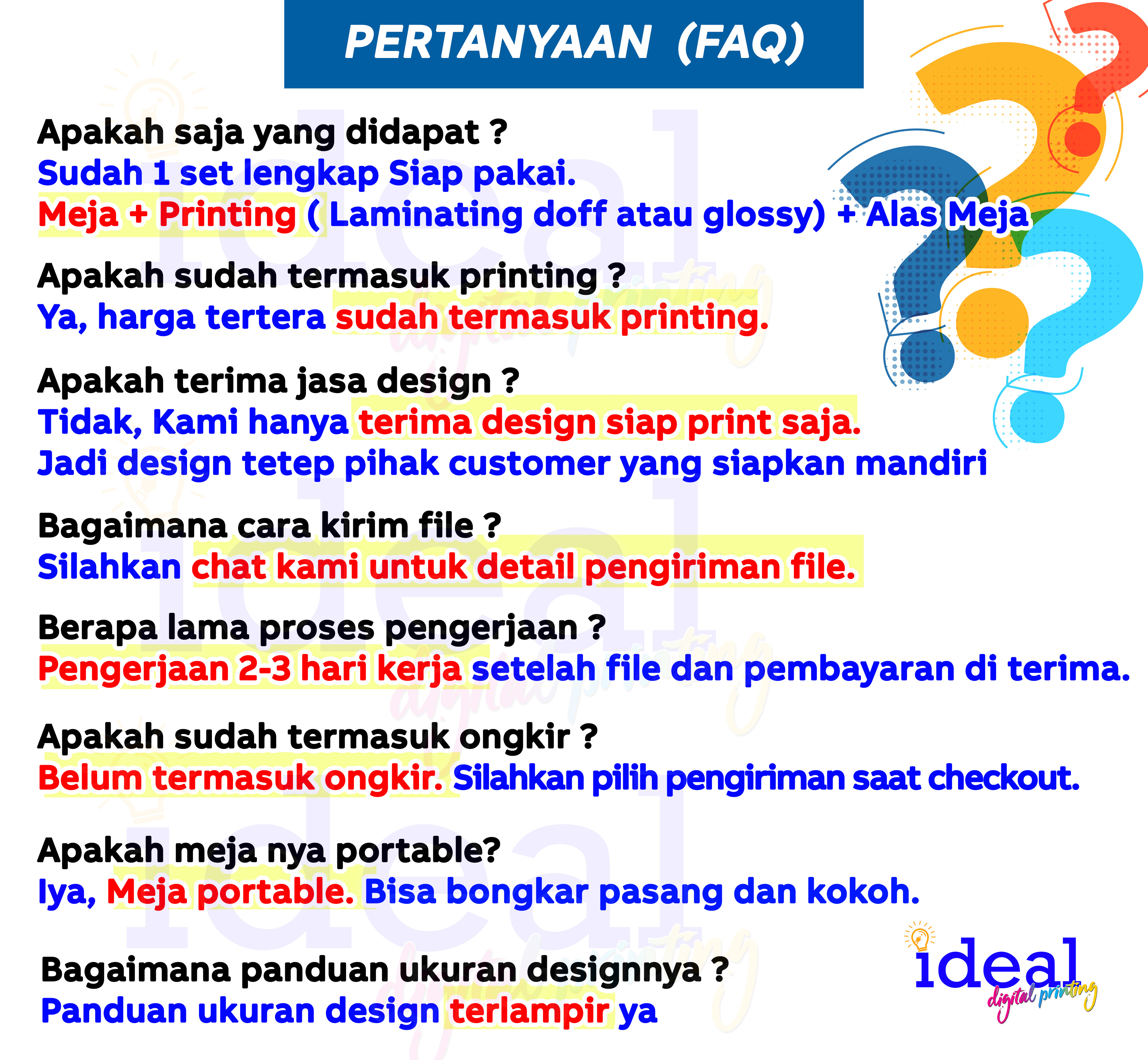 Jual Meja Pop Up Counter Meja pameran portable Bongkar pasang include ...