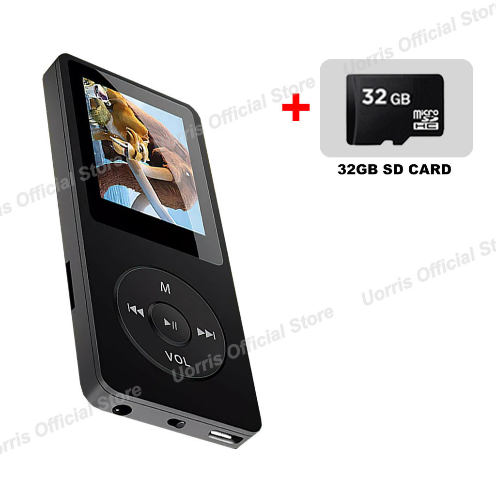 Jual UORRIS MP4 Player Bluetooth MP3 Mini Player Bluetooth MP3 Bluetooth Speaker Free 32GB Card ...