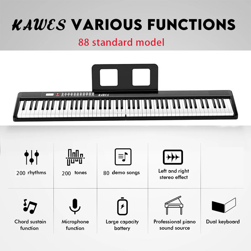 Jual KAWES 88 Tuts Keyboard Piano Lipat Keyboard Piano Elektronik ...