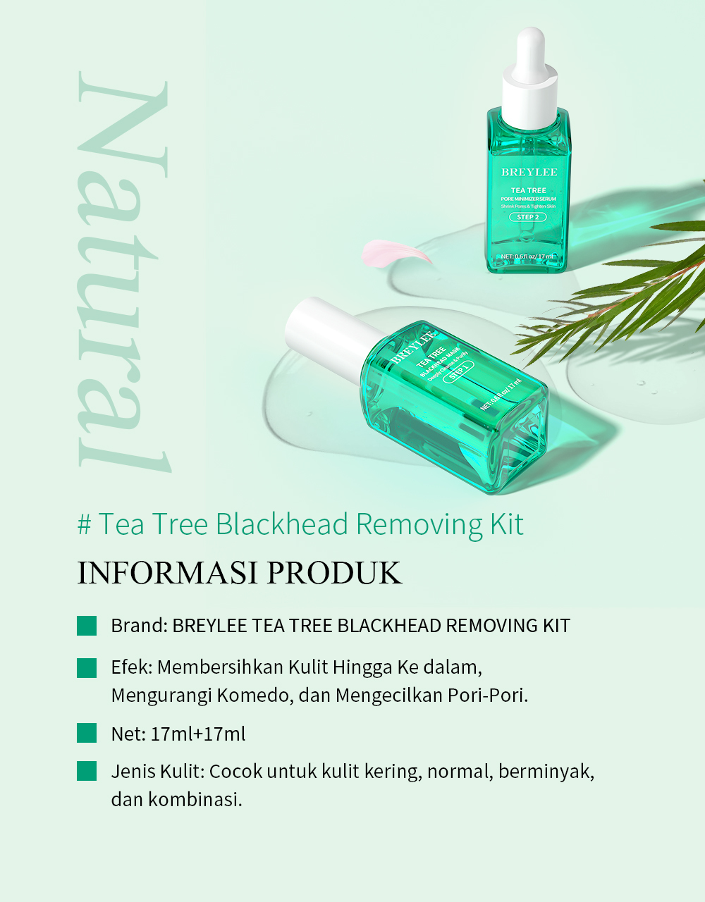 Jual [SHOPEE LIVE] BREYLEE Blackhead Masker Set Masker Komedo Hidung ...