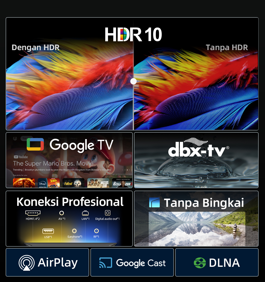 Jual Changhong Smart TV L32M91 Google 32 inch Dolby Audio Google Play Netflix Youtube Bluetooth ...