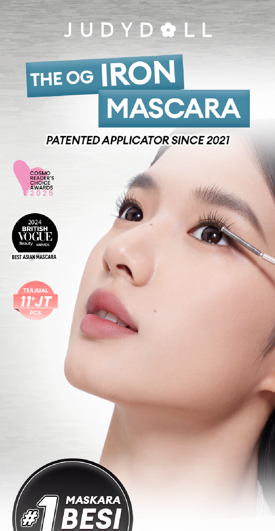 Jual (BARU!) Judydoll Iron Mascara Viral (Maskara Besi Waterproof ...