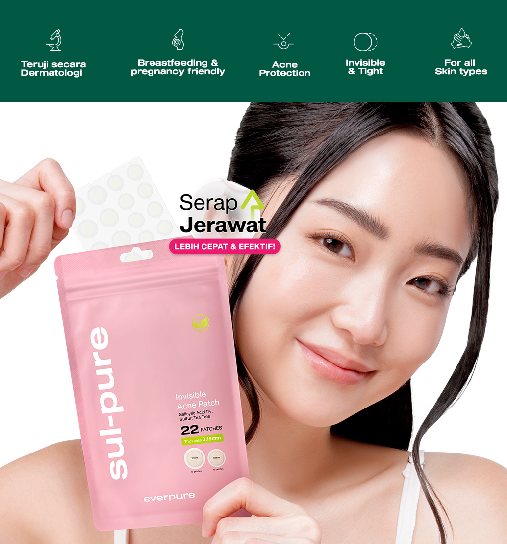 Jual EVERPURE Sul-pure Invisible Acne Patch - Hydrocolloid Patch Ultra Tipis Serap Jerawat Lebih ...