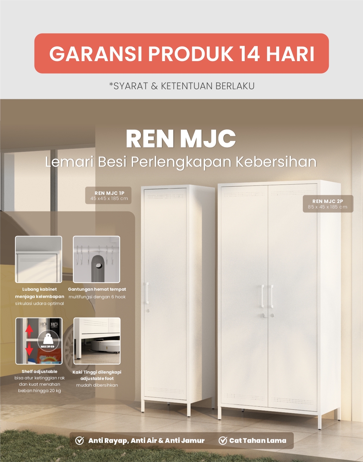 Jual PIRA - REN MJC Lemari Sapu / Lemari Janitor / Lemari Serbaguna ...