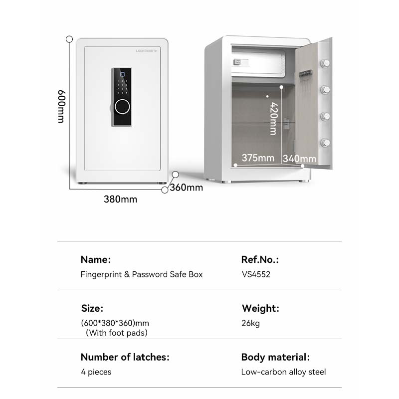 Jual Deli Brankas Besi Digital / Fingerprint Digital Safebox 38x36x60 ...