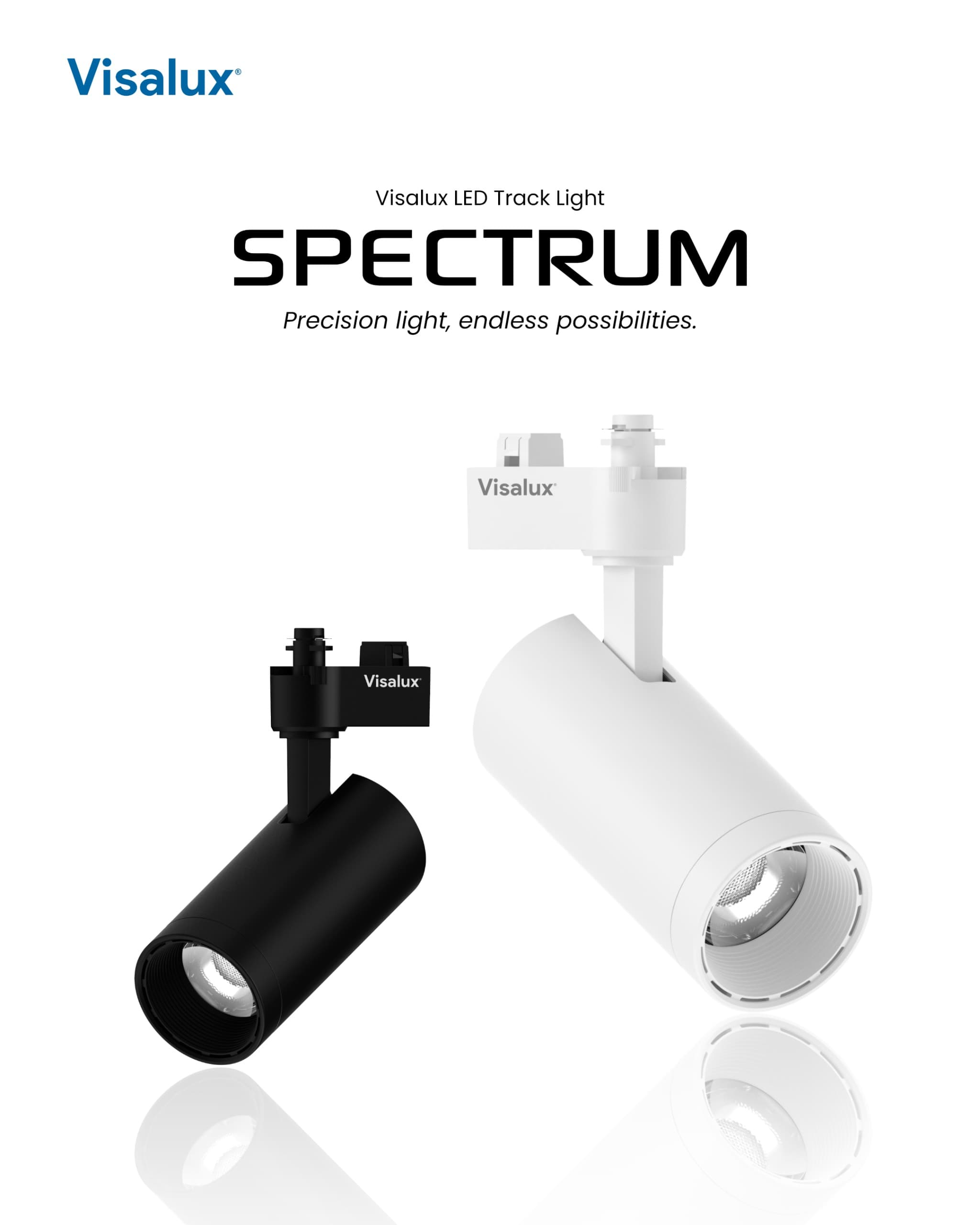 Jual Visalux Spectrum LED Rell Track Light 10W - Lampu Sorot Rel ...