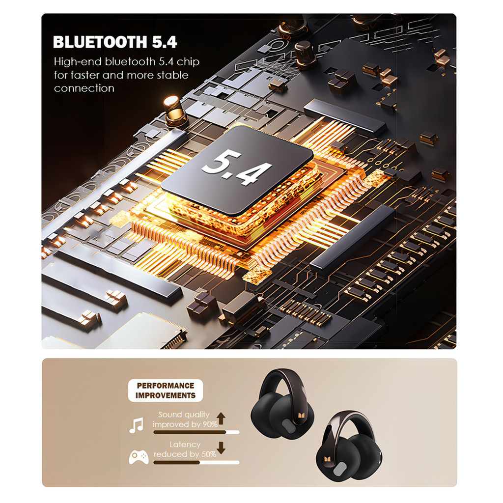 Jual Monster XKT30 Ear Clip Wireless Bluetooth 5.4 Headsets Super Bass ...