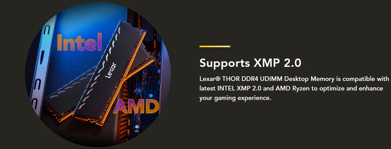 Jual Lexar Memori Thor Dark Grey DDR4 16GB 2x8GB 3200Mhz RAM Desktop ...