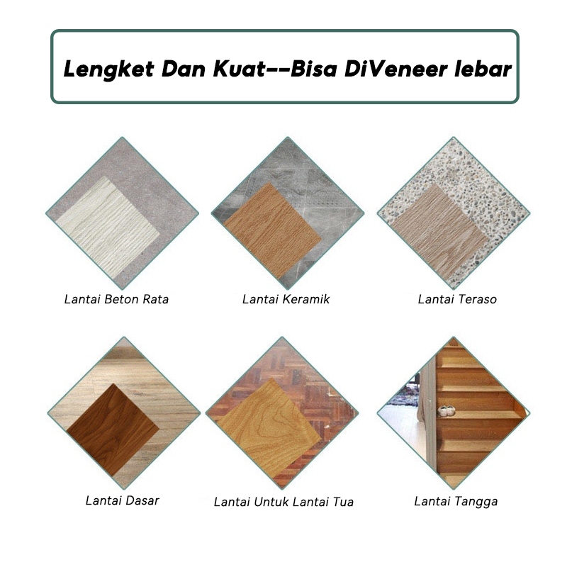 Jual 1 dus (72 Pcs) Lantai Vinyl Stiker Perekat Vinyil Lantai Kayu PVC ...