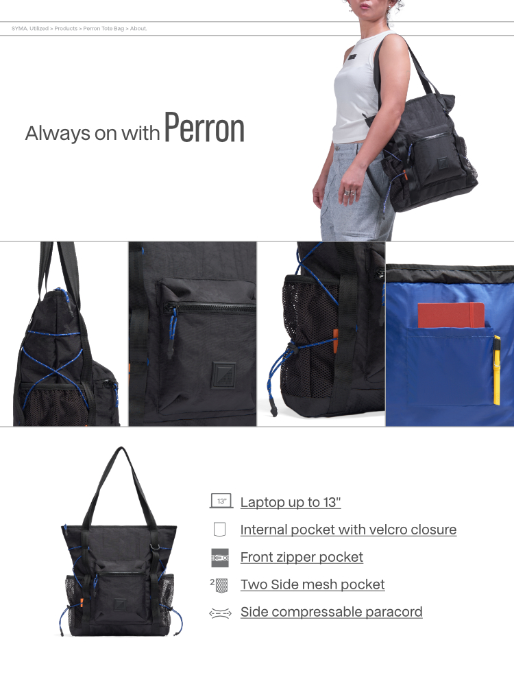 Jual SYMA. Perron Tote Bag Black | Shopee Indonesia