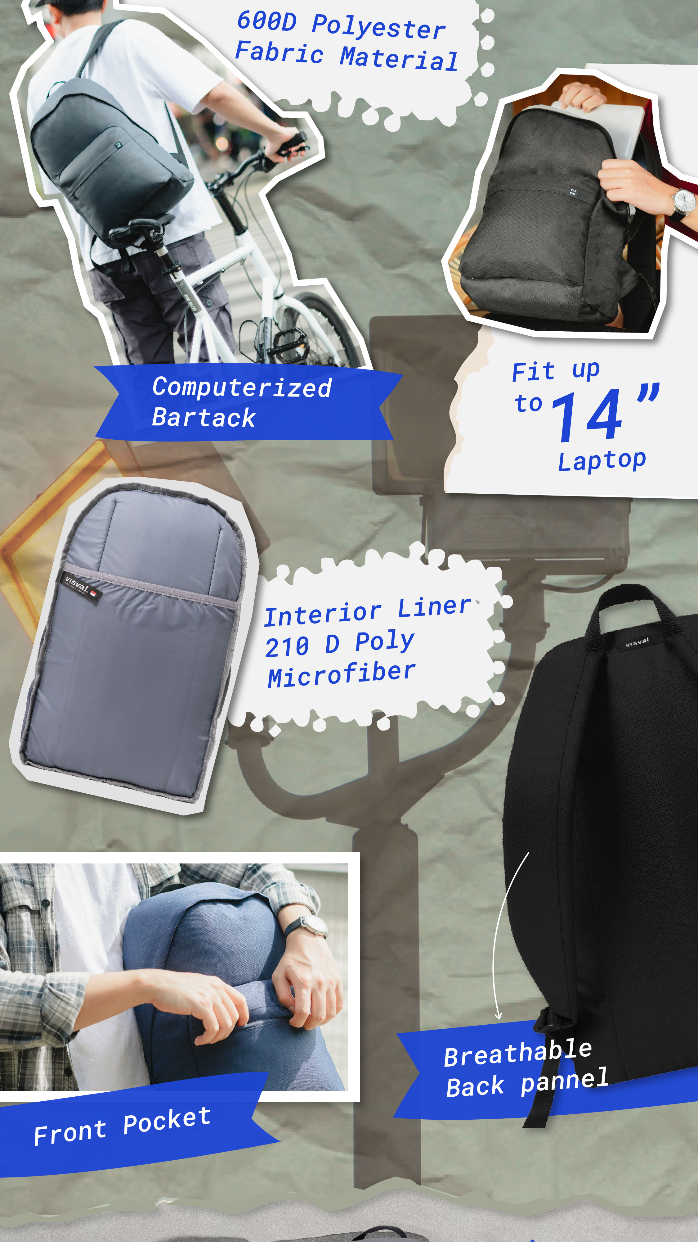 Jual Tas Sekolah - Backpack Orion - Visval - Tas Ransel | Shopee Indonesia
