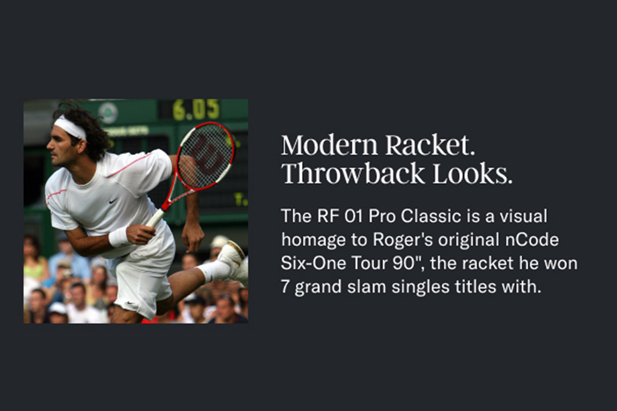 Jual 【Limited Eddition】Wilson RF 01 PRO CLASSIC Performance Tennis ...