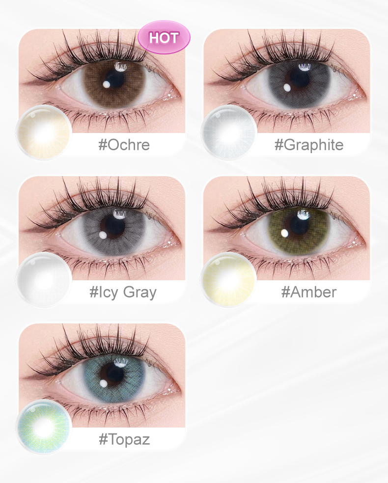Jual [0.00 s/d -8.00] Magister softlens Minus 14.00MM Queen Ochre ...